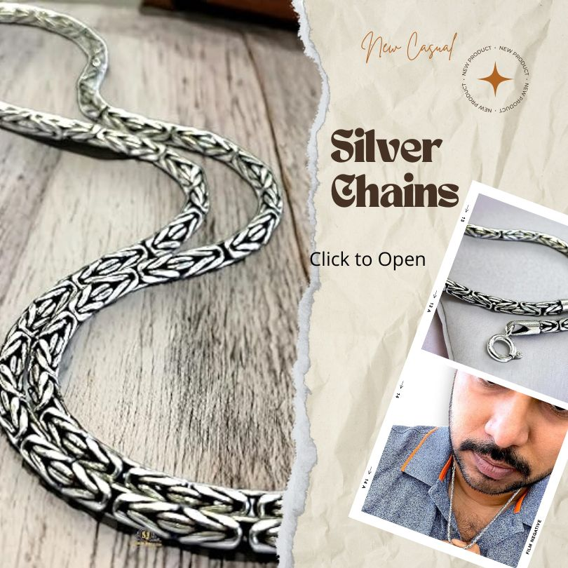 Chains : luxury of JewelYaari's Silver Chain collection – JewelYaari By ...