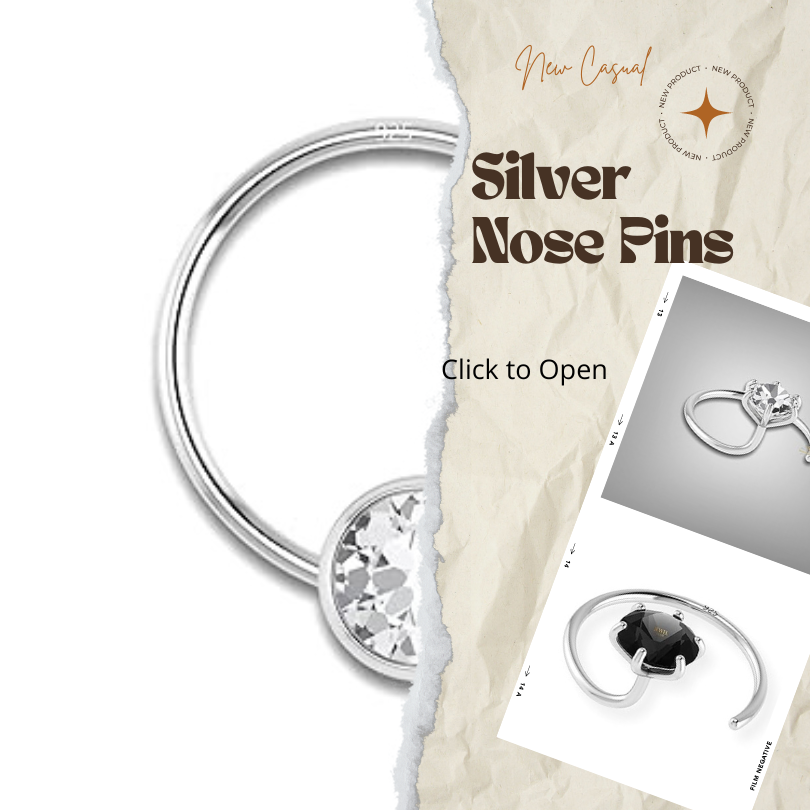 Silver Nose Pin : Introducing an exquisite blend of tradition and ...