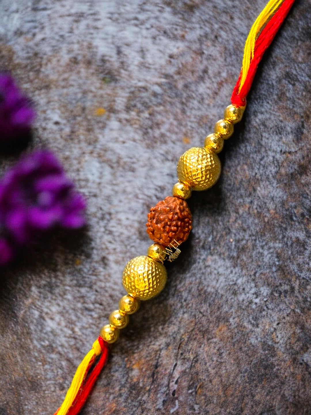 SJ SHUBHAM JEWELLERS 22K Gold Beads Rakhi Bracelet for Men Boys 916 JewelYaari By Shubham Jewellers
